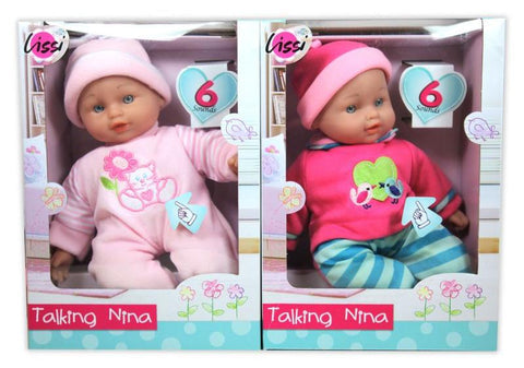 Lissi Talking Baby Nina 28cms93300 – Wild Willy